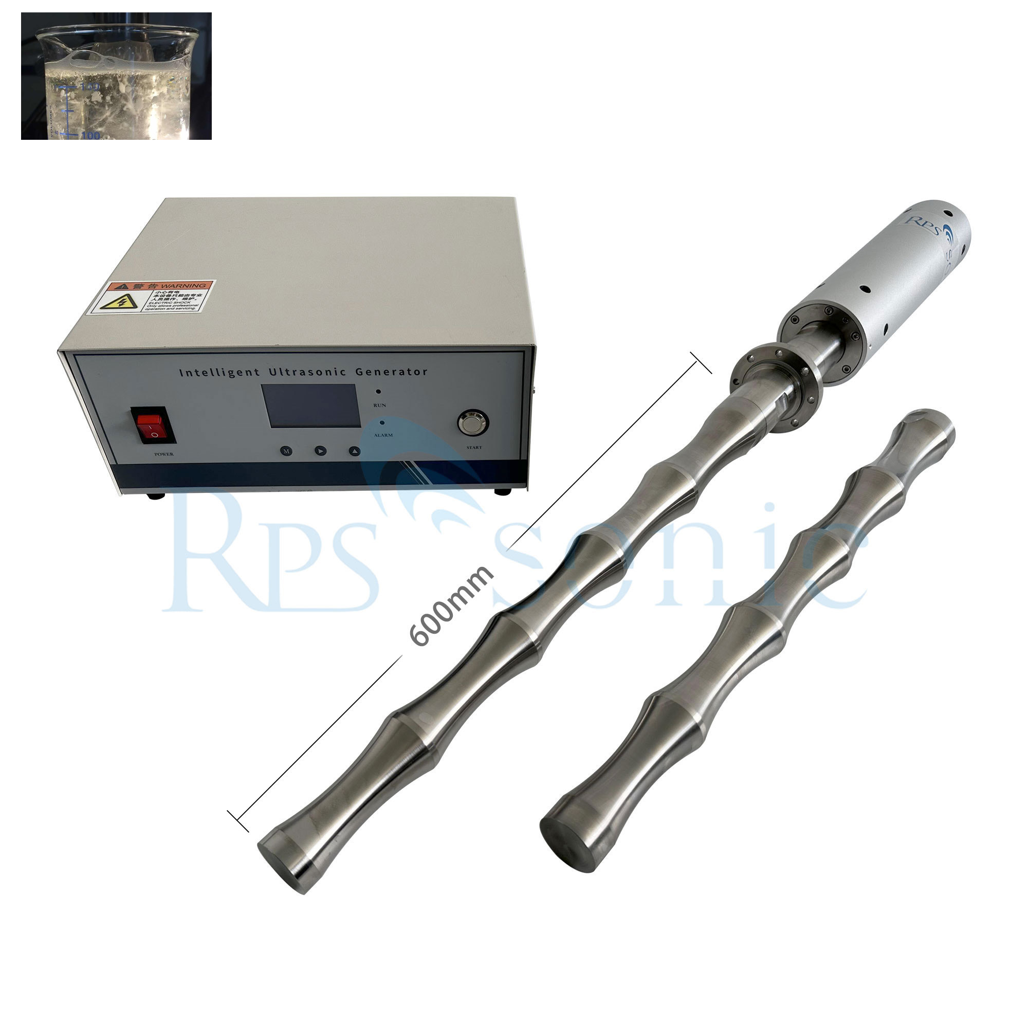 20k Ultrasonic Degassing and bubble removal from liquid samples